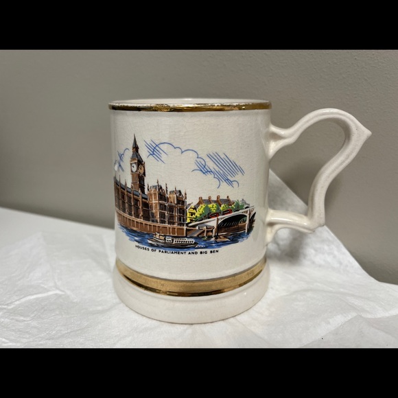 Dining | Vtg Rare Prince William Warranted 22kt Gold Houses Of ...